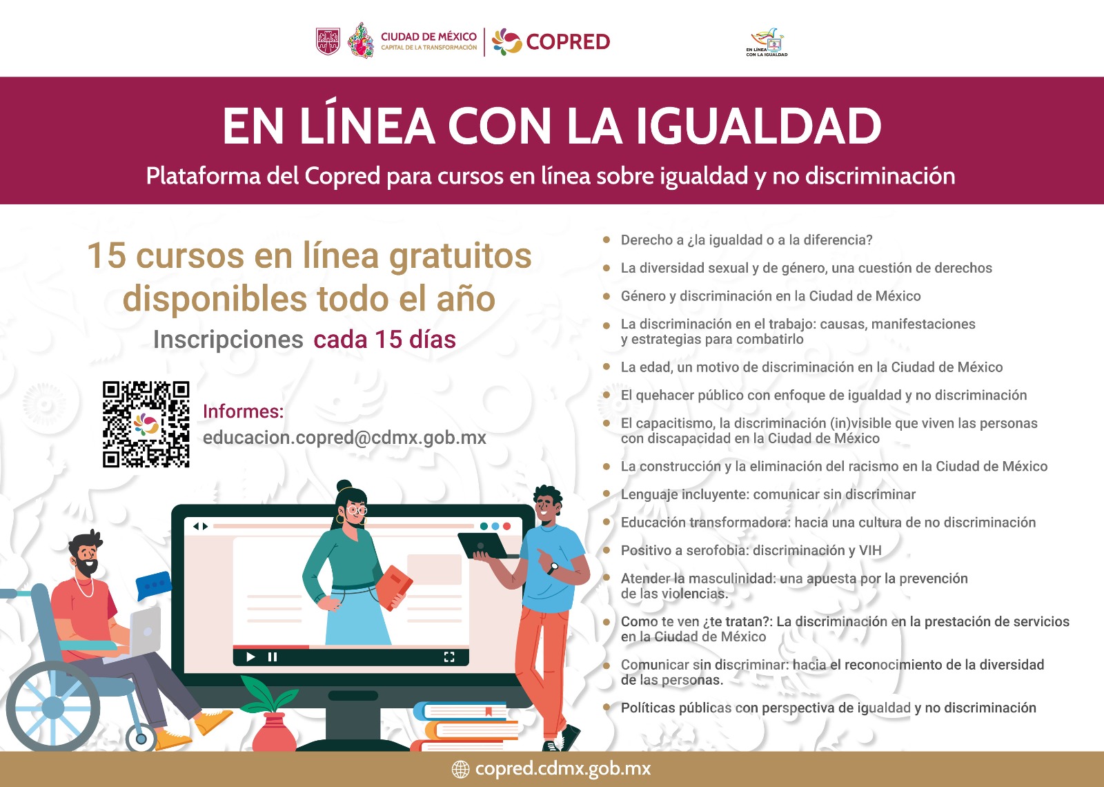 COPRED abre inscripciones para pláticas, talleres y cursos en línea ...