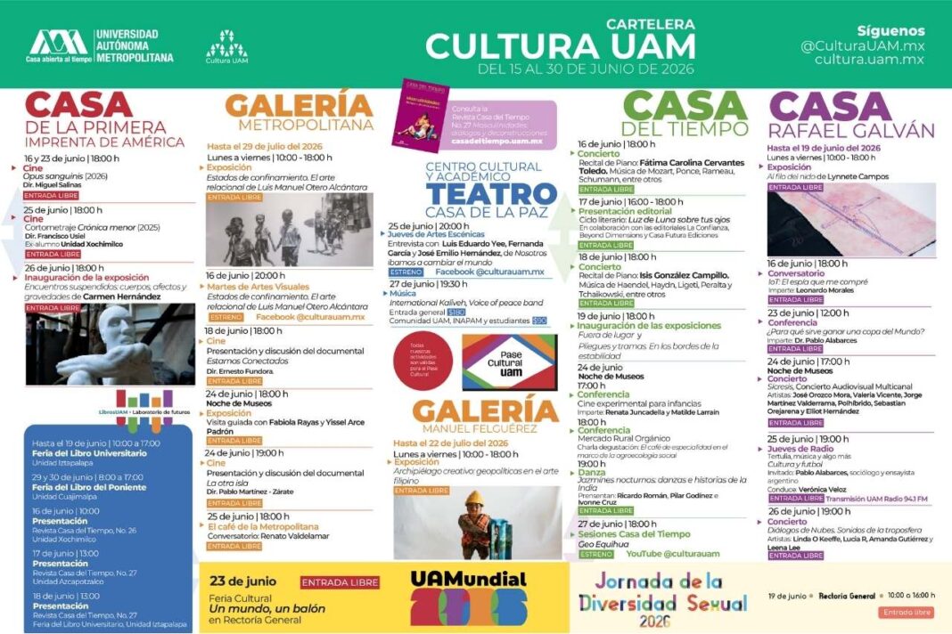 UAM presenta agenda cultural gratuita con cine, conciertos y ...